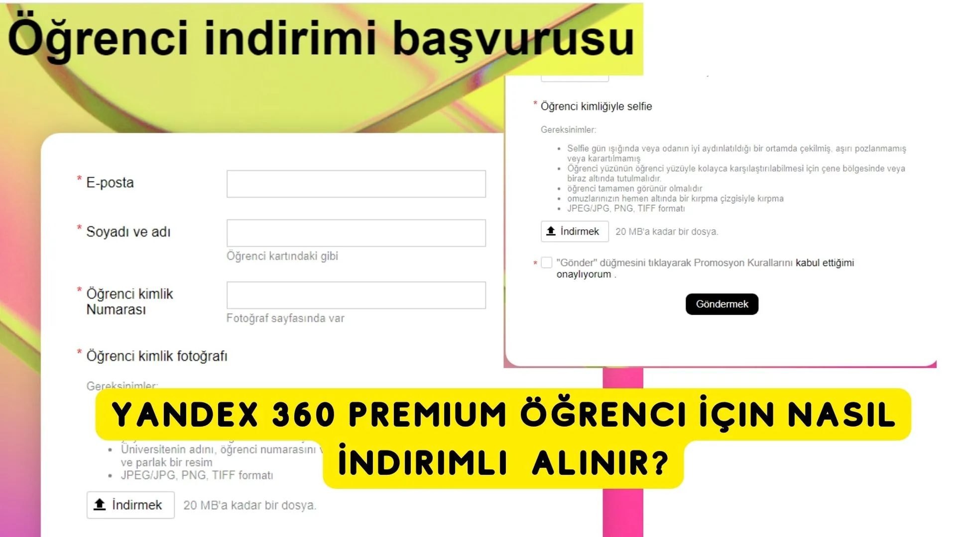 Yandex 360 Premium Öğrenci İçin Nasıl İndirimli Alınır? | Giriş Panel